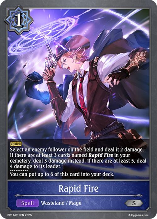 Rapid Fire - P12 (Foil) - BP11: Bullet of Fate - Shadowverse: Evolve - TCGplayer.com