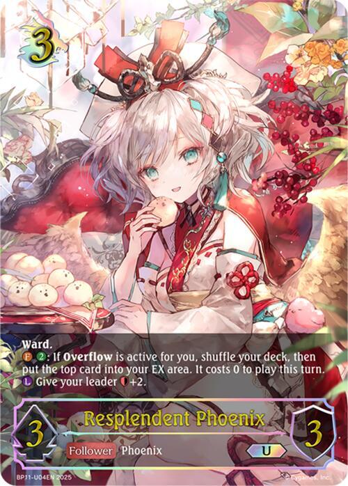 Resplendent Phoenix (U) - BP11: Bullet of Fate - Shadowverse: Evolve ...