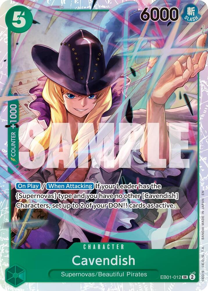 Cavendish - EB01-012 (Reprint) - Premium Booster -The Best- Vol. 2 - One Piece Card Game ...