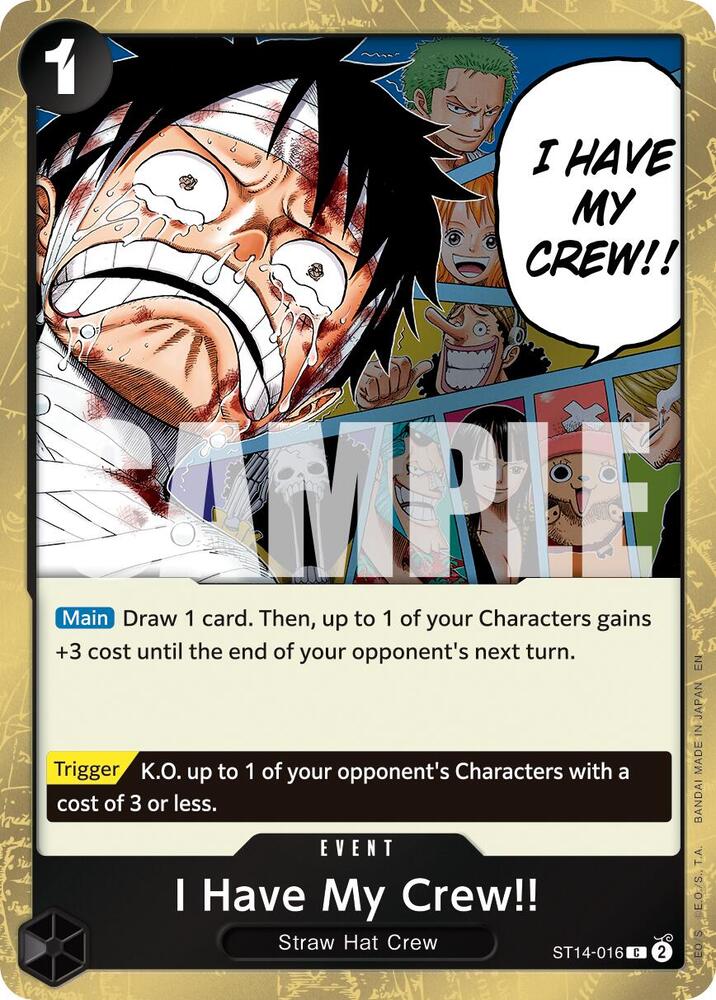 I Have My Crew!! (Pirate Foil) - Premium Booster -The Best- Vol. 2 ...