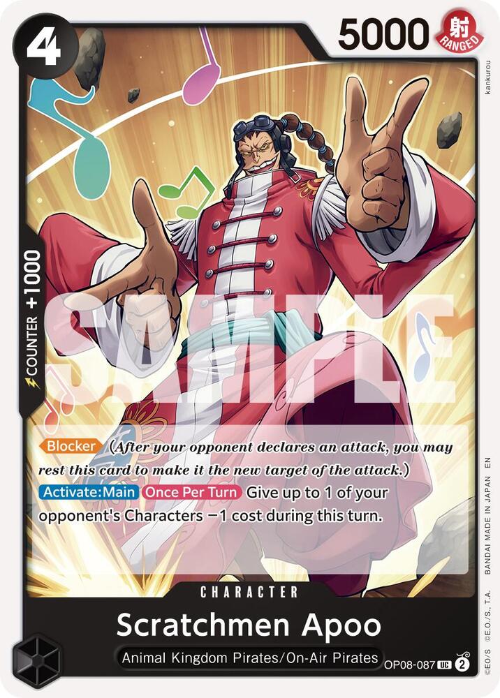 Scratchmen Apoo - OP08-087 (Reprint) - Premium Booster -The Best- Vol ...