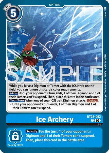 Ice Archery - Hackers' Slumber - Digimon Card Game - TCGplayer.com