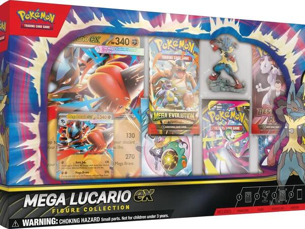 Mega Lucario ex Premium Figure Collection - Miscellaneous Cards ...