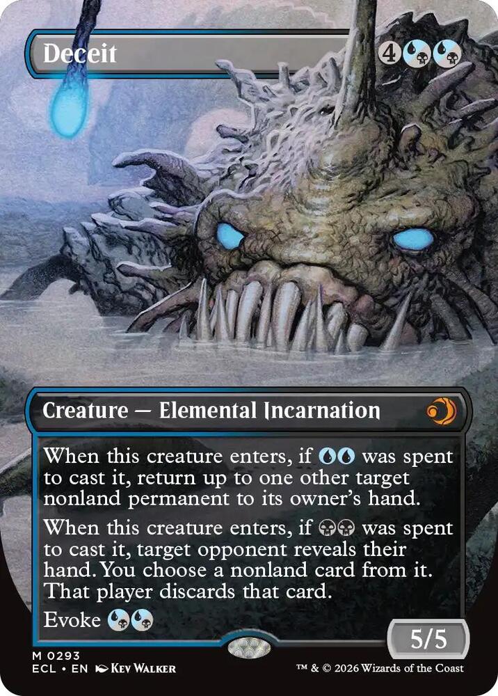 Deceit (Borderless) - Lorwyn Eclipsed - Magic: The Gathering ...