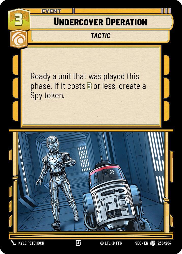Undercover Operation - Secrets of Power - Star Wars: Unlimited - TCGplayer.com