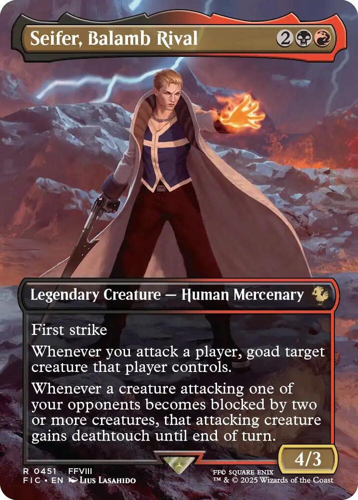 Seifer, Balamb Rival (Borderless) - Commander: FINAL FANTASY - Magic ...