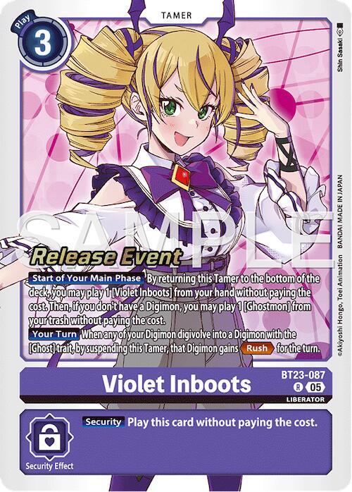 Violet Inboots - Hackers' Slumber Release Event Cards - Digimon Card ...