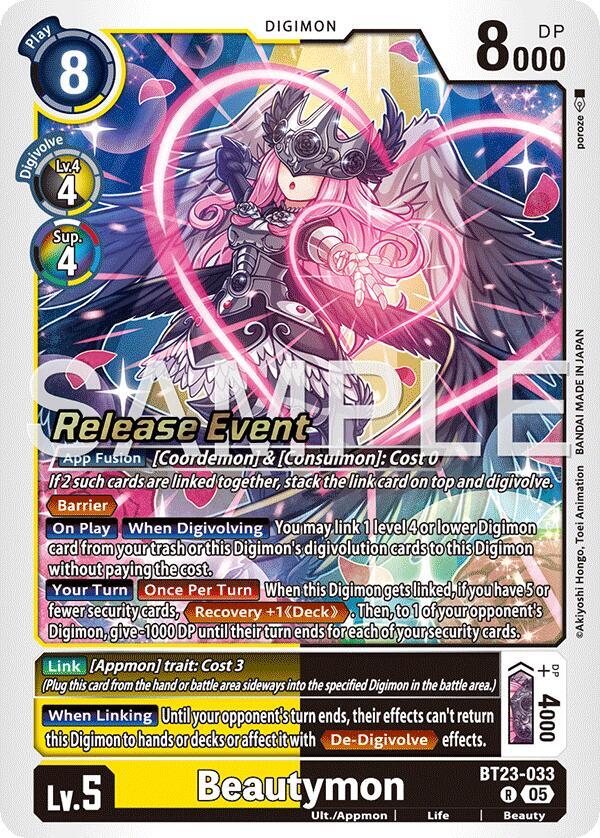 Beautymon - Hackers' Slumber Release Event Cards - Digimon Card Game ...