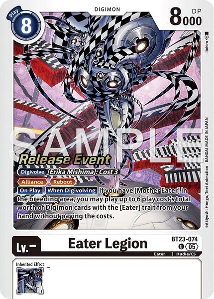 Eater Legion - Hackers' Slumber Release Event Cards - Digimon Card Game ...