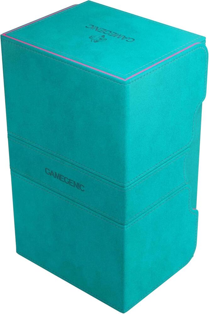 GameGenic Stronghold XL Convertible Deck Box - Teal/Pink (Holds 200 ...