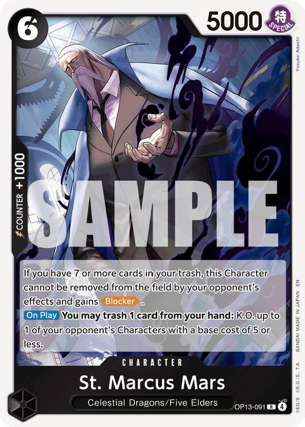 St. Marcus Mars - Carrying On His Will - One Piece Card Game ...