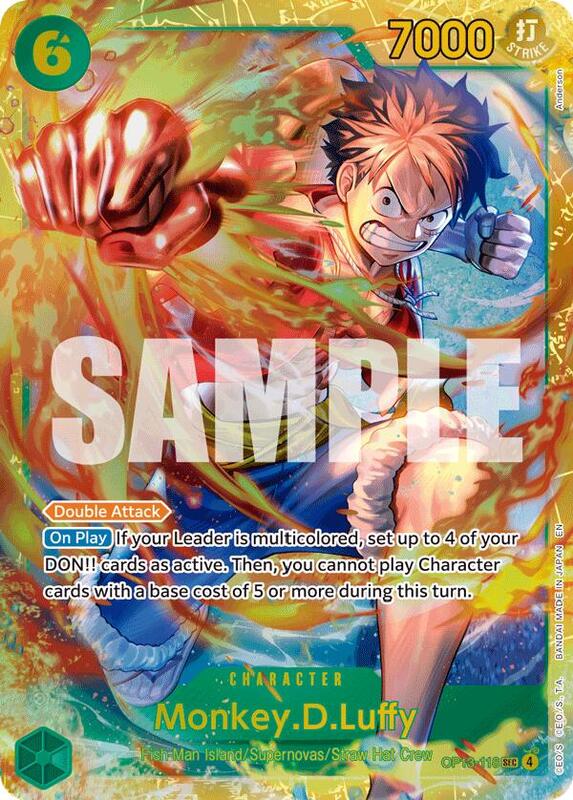 Monkey.D.Luffy (118) - Carrying On His Will - One Piece Card Game ...