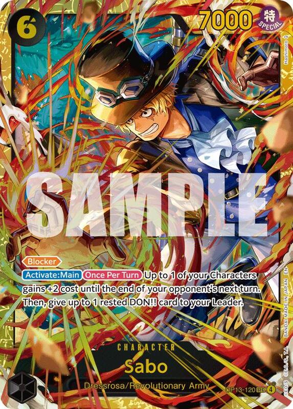 Sabo - PRB02-014 - Premium Booster -The Best- Vol. 2 - One Piece Card ...