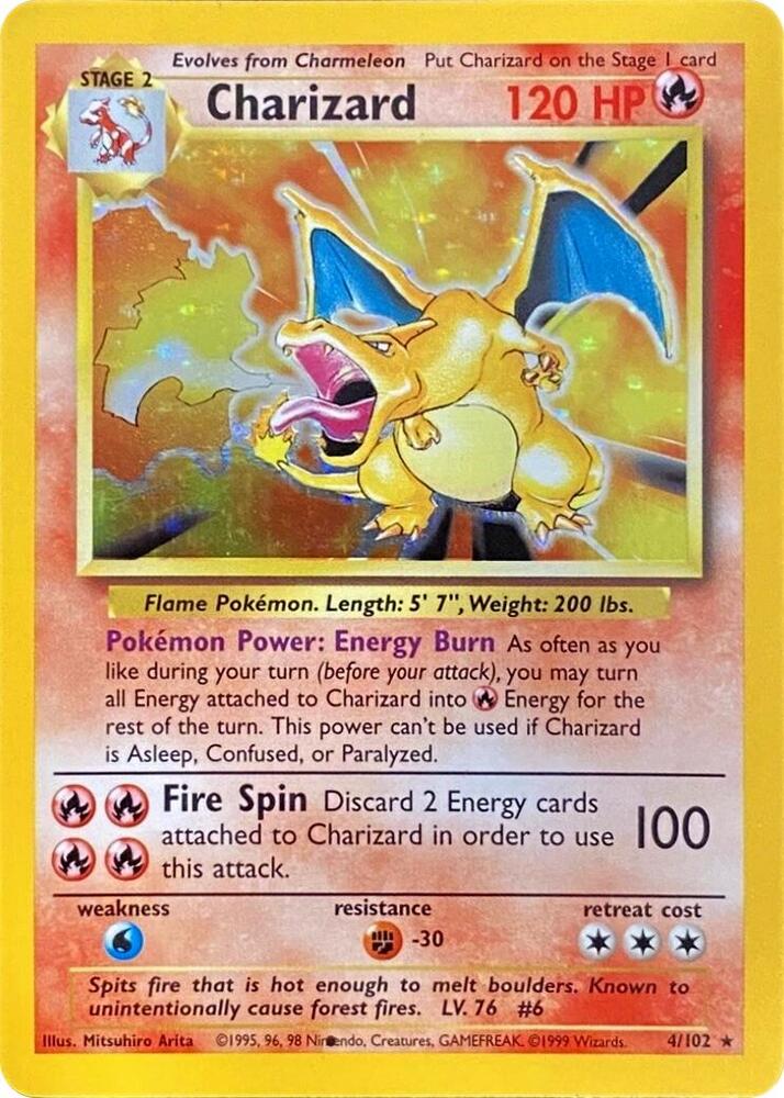 Charizard (Black Dot Error) - Base Set - Pokemon - TCGplayer.com