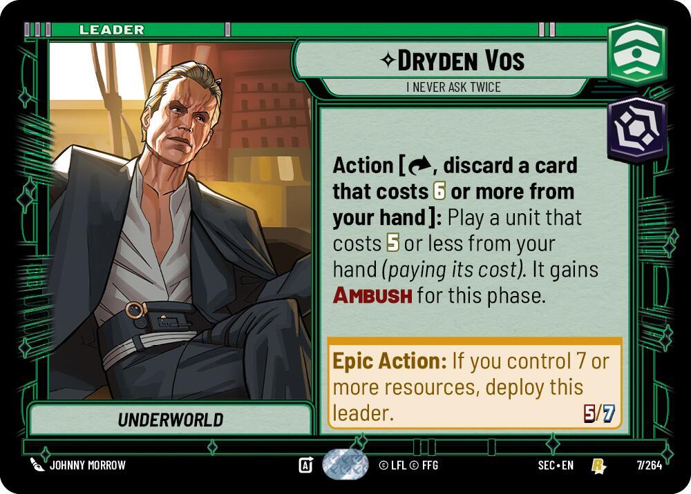 Dryden Vos - I Never Ask Twice - Secrets of Power - Star Wars ...