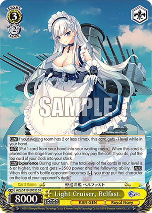 Light Cruiser, Belfast (SR) - Azur Lane Vol. 2 - Weiss Schwarz ...