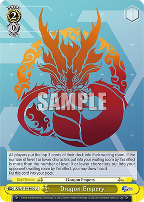 Dragon Empery - Azur Lane Vol. 2 - Weiss Schwarz - TCGplayer.com