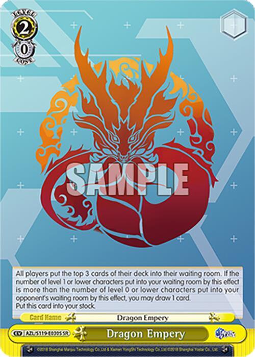 Dragon Empery (SR) - Azur Lane Vol. 2 - Weiss Schwarz - TCGplayer.com