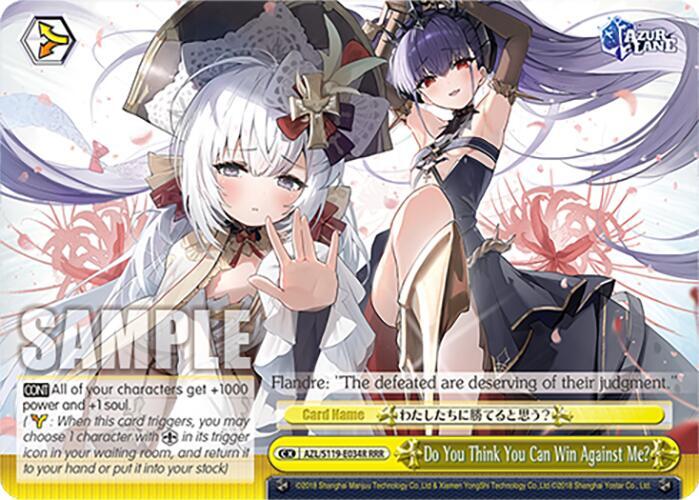 Do You Think You Can Win Against Me? (RRR) - Azur Lane Vol. 2 - Weiss ...