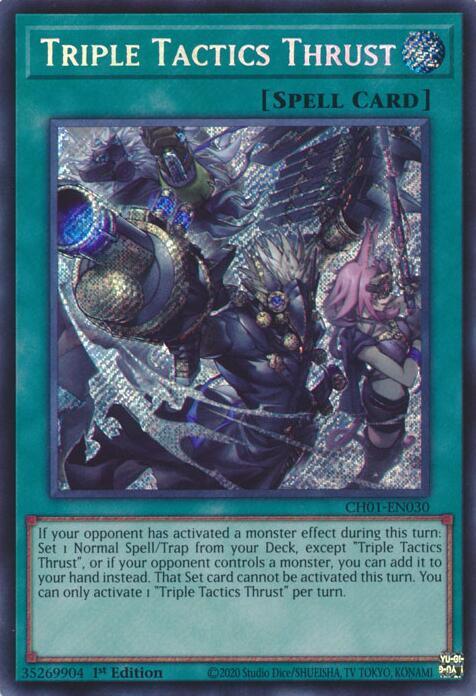 Triple Tactics Thrust (Secret Rare) - THE CHRONICLES DECK: The Fallen ...