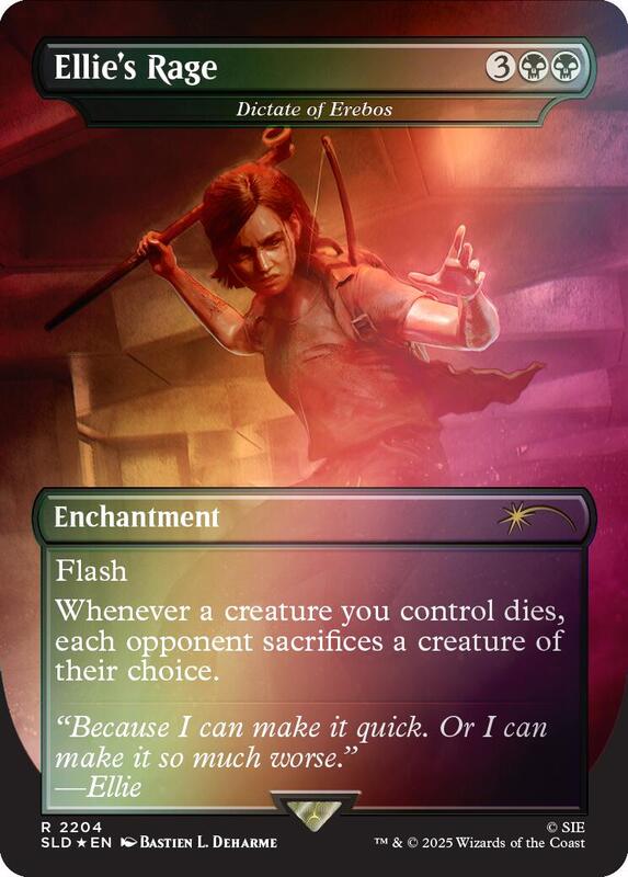Ellie's Rage - Dictate of Erebos (Rainbow Foil) - Secret Lair Drop ...