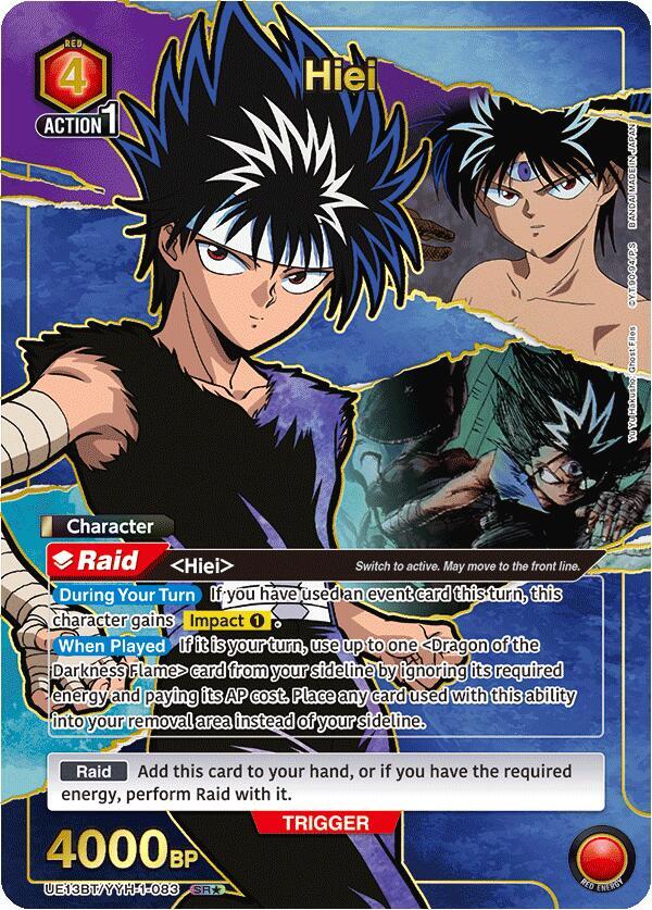 Hiei (083) (SR*) - UE13BT: Yu Yu Hakusho: Ghost Files - Union Arena ...