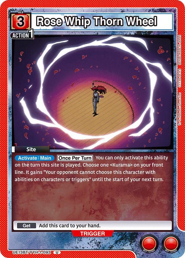 Rose Whip Thorn Wheel - UE13BT: Yu Yu Hakusho: Ghost Files - Union ...