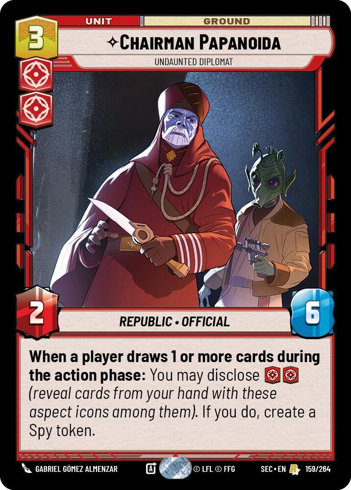 Chairman Papanoida - Undaunted Diplomat - Secrets of Power - Star Wars ...