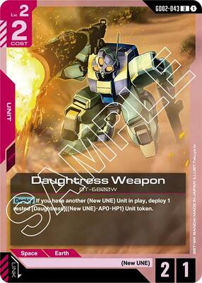 Daughtress Weapon - Dual Impact - Gundam Card Game - TCGplayer.com