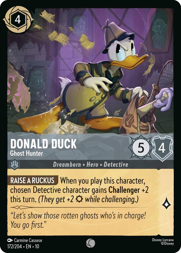Donald Duck - Ghost Hunter - Whispers in the Well - Disney Lorcana ...
