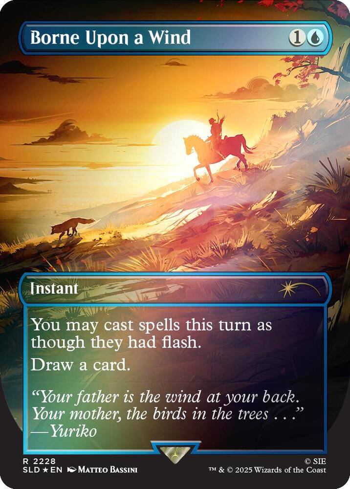 Borne Upon a Wind (Rainbow Foil) - Secret Lair Drop Series - Magic: The ...