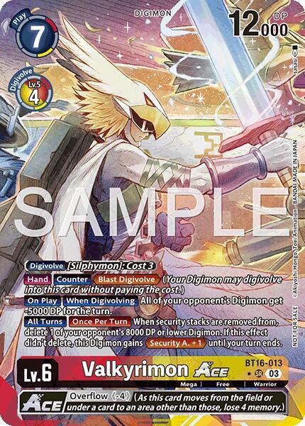 Valkyrimon ACE (Winner) - Hackers' Slumber Release Event Cards ...