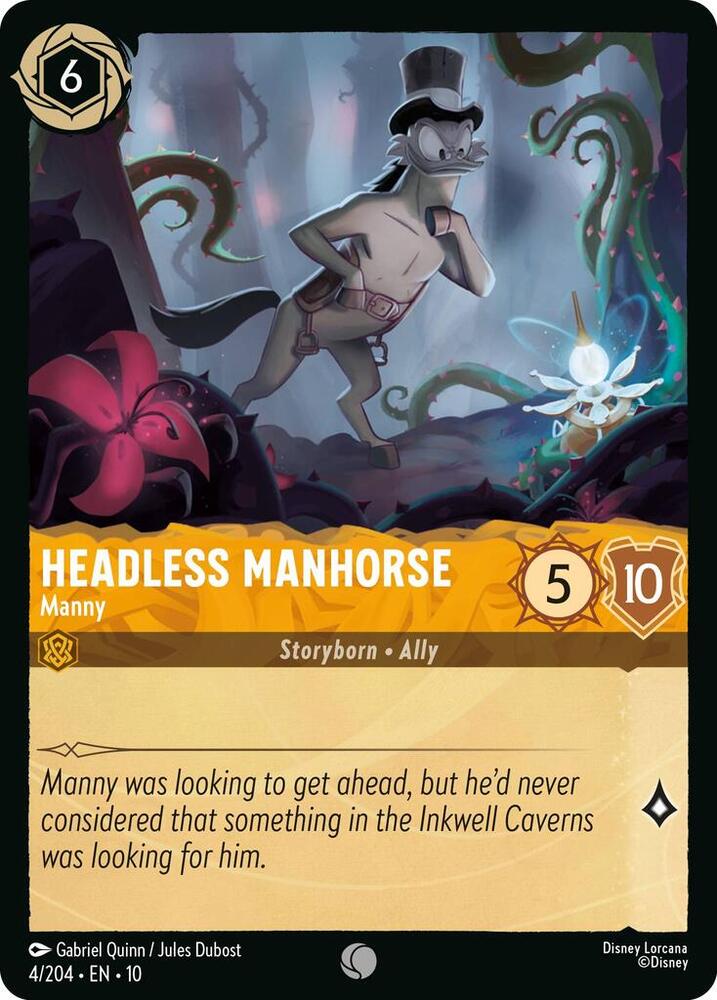 Headless Manhorse - Manny - Whispers in the Well - Disney Lorcana ...