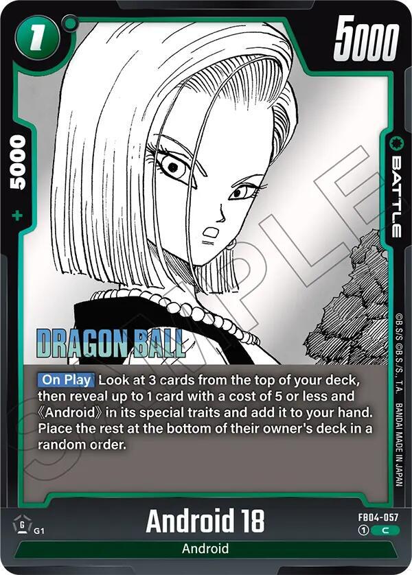 Android 18 - Manga Booster 02 - Dragon Ball Super: Fusion World ...