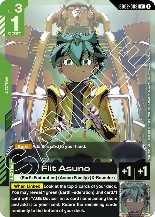 Flit Asuno (GD02 Release Event) - Gundam Promotional Cards - Gundam Card Game - TCGplayer.com