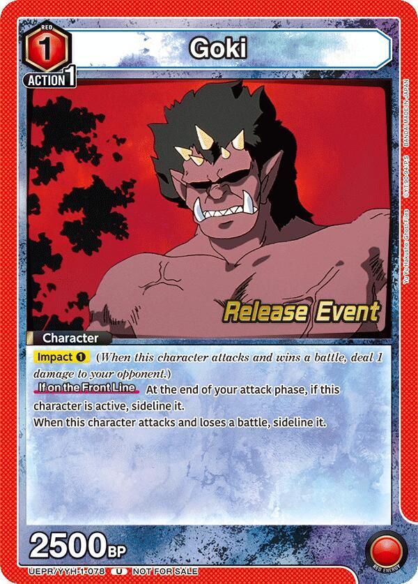 Goki (078) - UE13BT: Yu Yu Hakusho: Ghost Files Release Event Cards ...