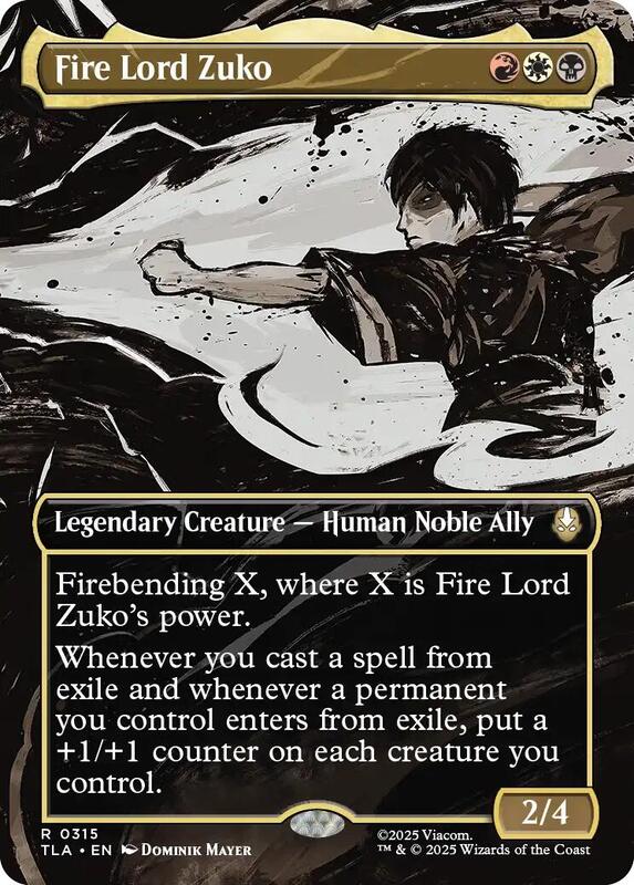 Fire Lord Zuko (Borderless) - Avatar: The Last Airbender - Magic: The ...