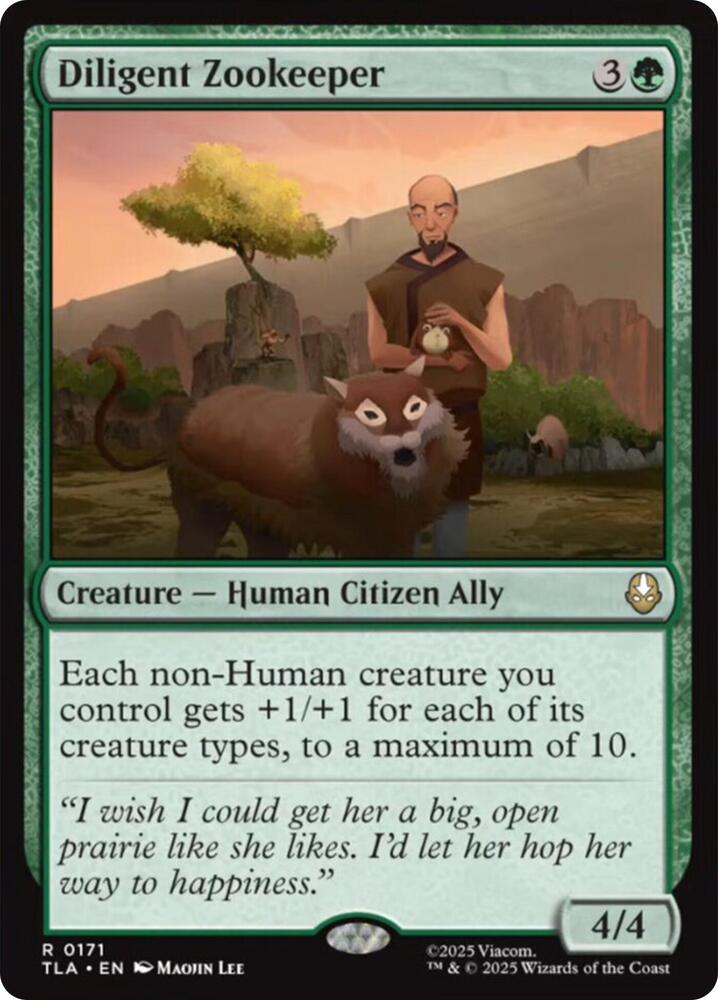 Diligent Zookeeper - Avatar: The Last Airbender - Magic: The Gathering ...