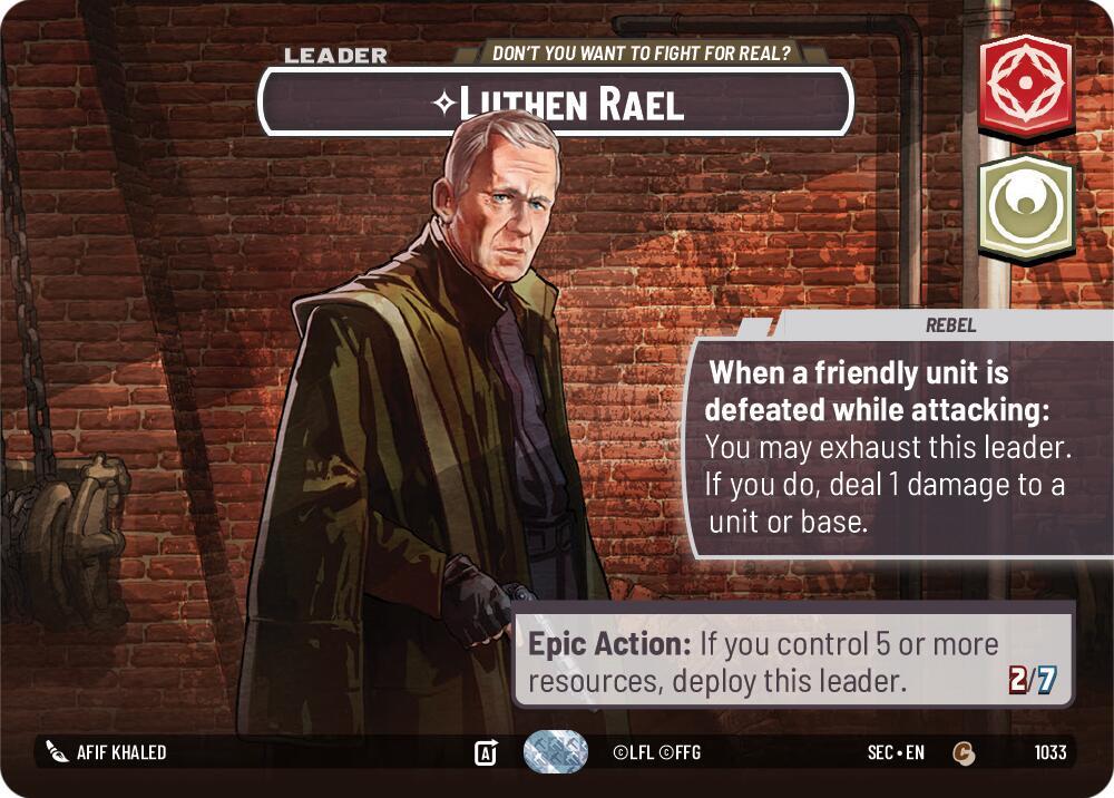 Luthen Rael - Don't You Want To Fight For Real? (Showcase) - Secrets of ...