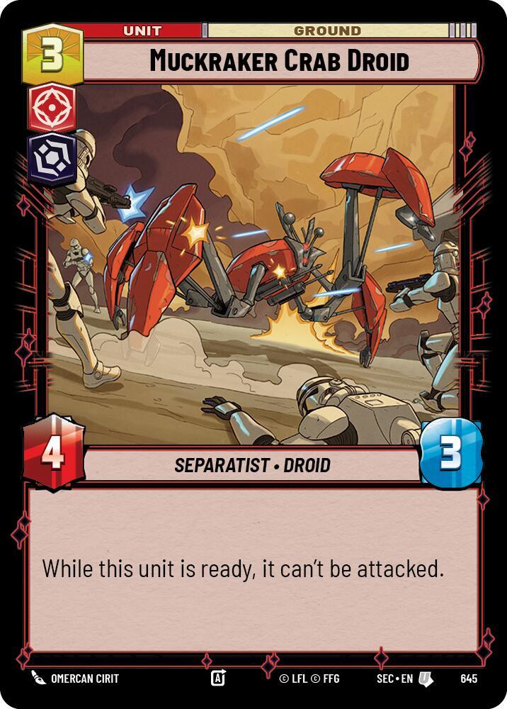 Muckraker Crab Droid (Foil) - Secrets of Power - Star Wars: Unlimited ...