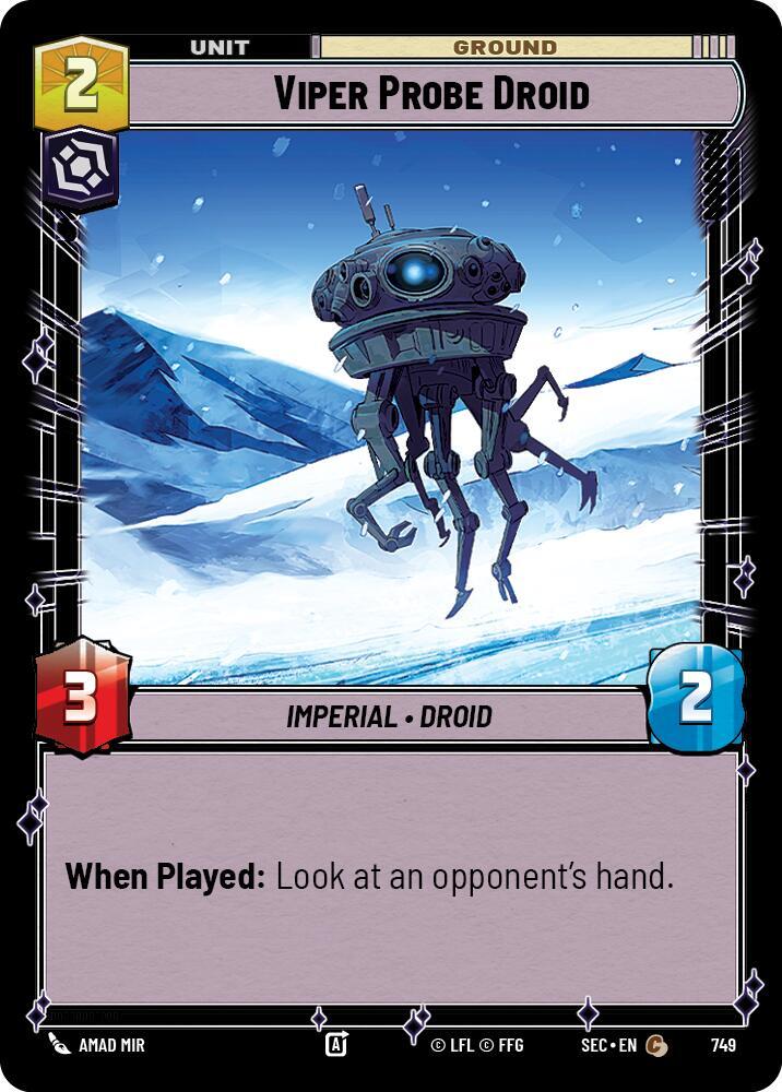 Viper Probe Droid (Foil) - Secrets of Power - Star Wars: Unlimited ...