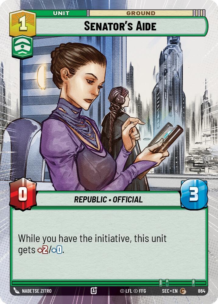 Senator's Aide (Hyperspace Foil) - Secrets of Power - Star Wars ...