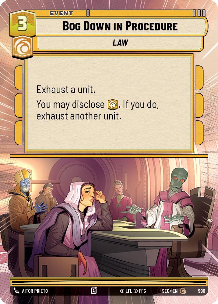 Bog Down in Procedure (Hyperspace Foil) - Secrets of Power - Star Wars ...