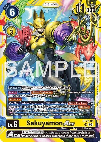 Sakuyamon ACE - Starter Deck 22: Amethyst Mandala Advanced Deck Set ...