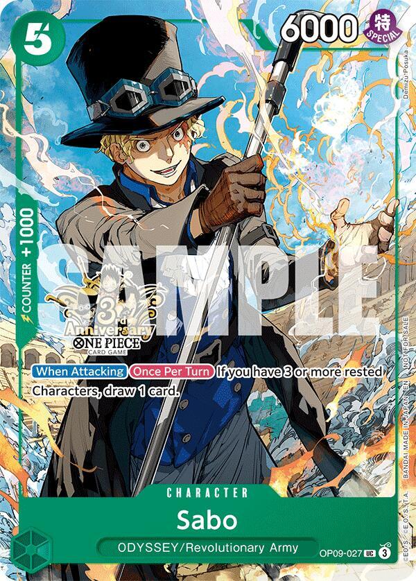 Sabo - OP09-027 (3rd Anniversary Tournament 3 Brothers Pack - Carrying On His Will: 3rd ...