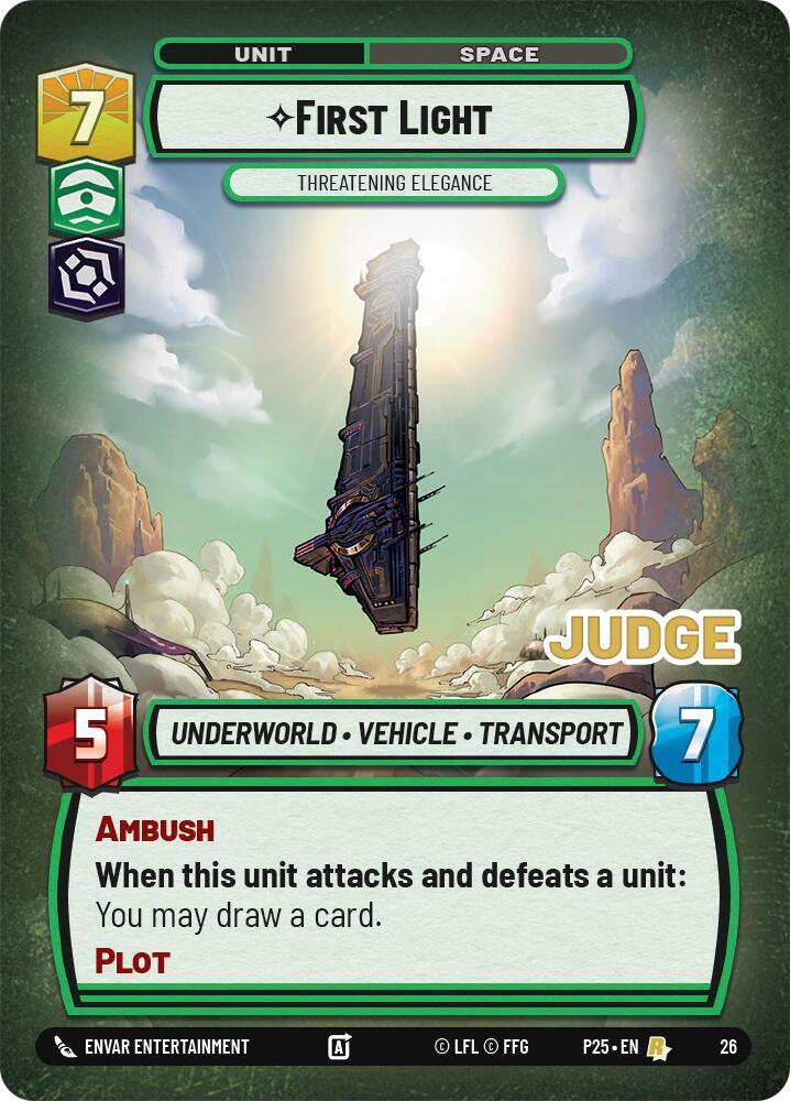 First Light - Threatening Elegance - Judge Promos - Star Wars ...