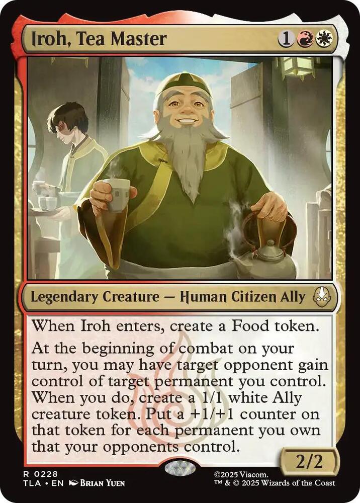 Iroh, Tea Master - Avatar: The Last Airbender - Magic: The Gathering ...