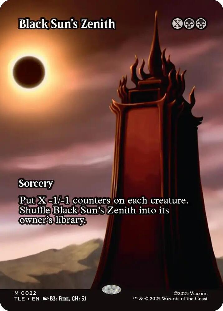 Black Sun s Zenith Borderless Avatar The Last Airbender Eternal