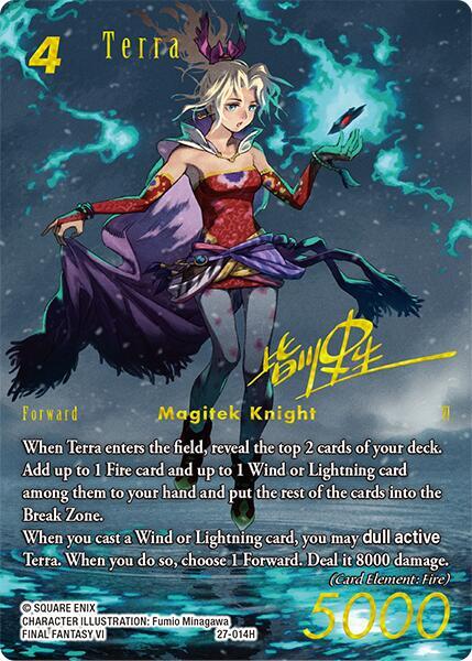 Terra (Full Art Signature) - Journey of Discovery - Final Fantasy TCG - TCGplayer.com