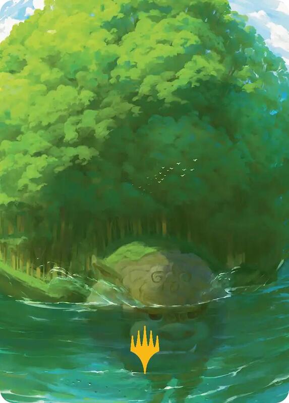 Forest Art Card (Gold-Stamped Planeswalker Symbol) - Art Series: Avatar ...